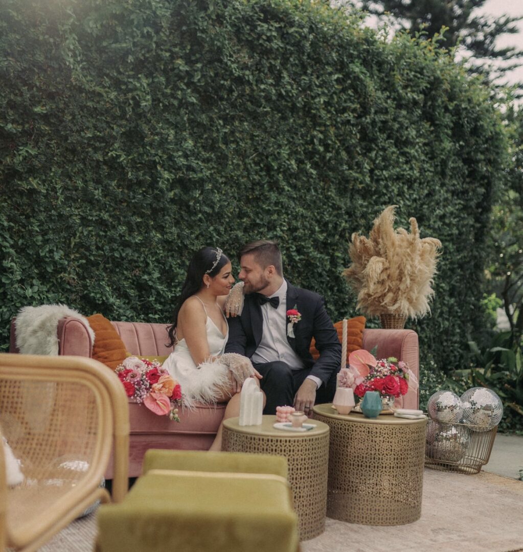 Pink Retro Lounge - Echo Event Rentals