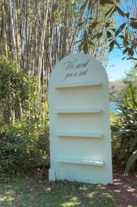 Champagne Wall/Seating Chart - Echo Event Rentals